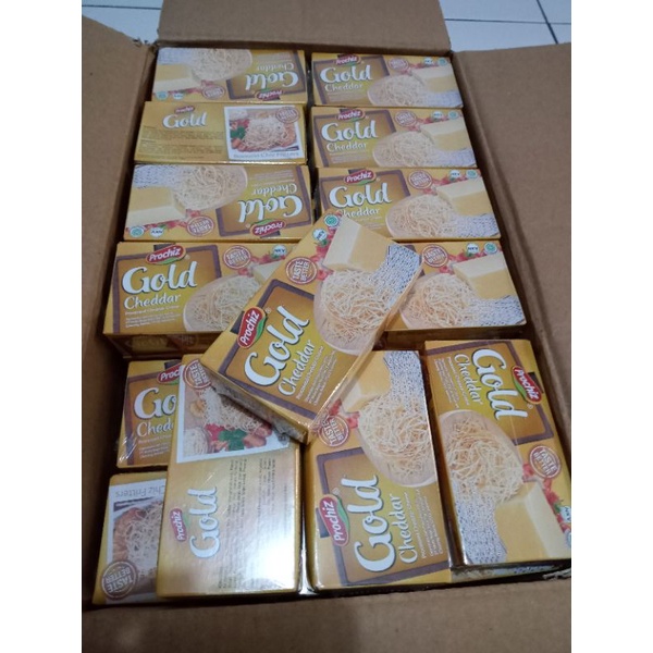 Jual keju prochiz gold mini keju procis cheddar 170 gram | Shopee Indonesia