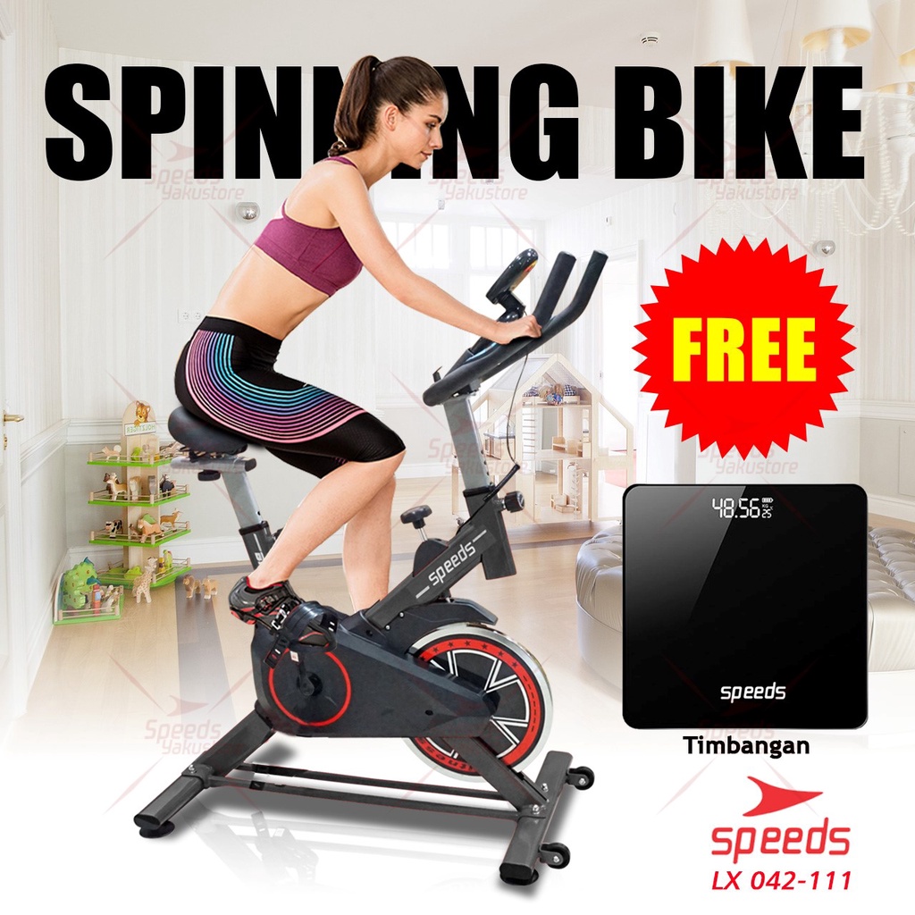 Jual SPEEDS Spinning Bike 20kg Sepeda Fitness Alat Fitness Sepeda ...