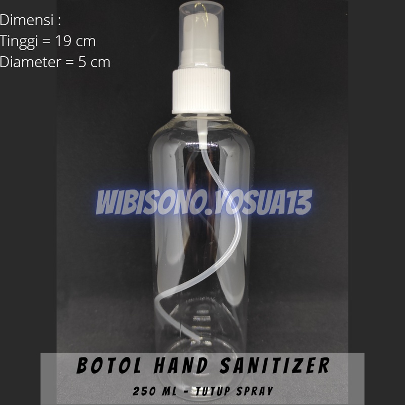Jual Botol Hand Sanitizer 250 ml Botol Plastik PET Kecil 250 ml Botol Plastik Isi Ulang 250 ml ...