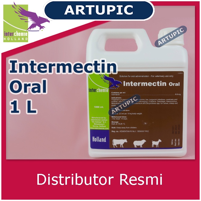 Jual Intermectin Oral 1 L Obat Parasit Kutu Cacing Cacingan Hewan ...