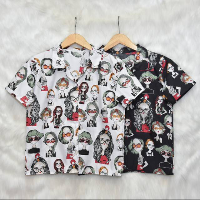 Jual ALS - KEMEJA LADIES VINTAGE |kemeja wanita retro (LD 104CM ...