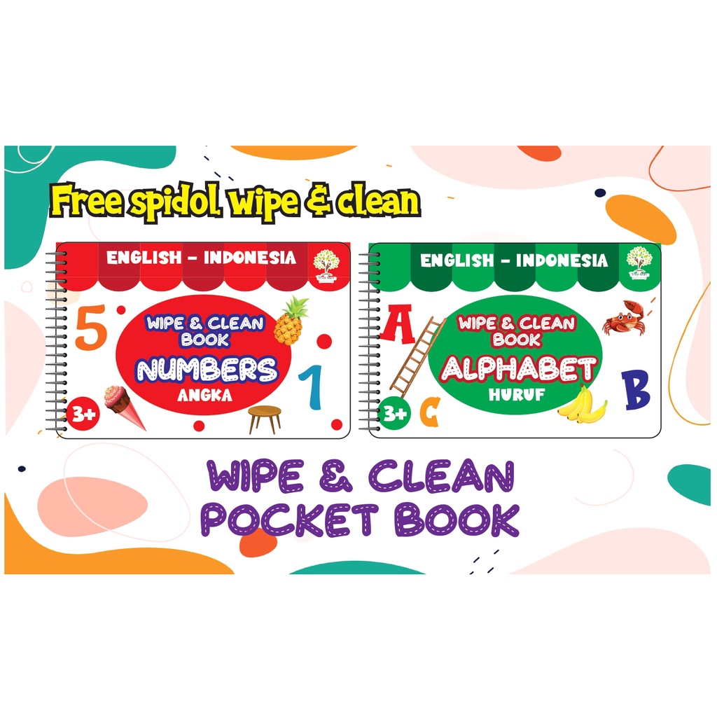 Jual PAKET WIPE AND CLEAN POCKET BOOK / Paket Langsung dapat 2 Buku ...