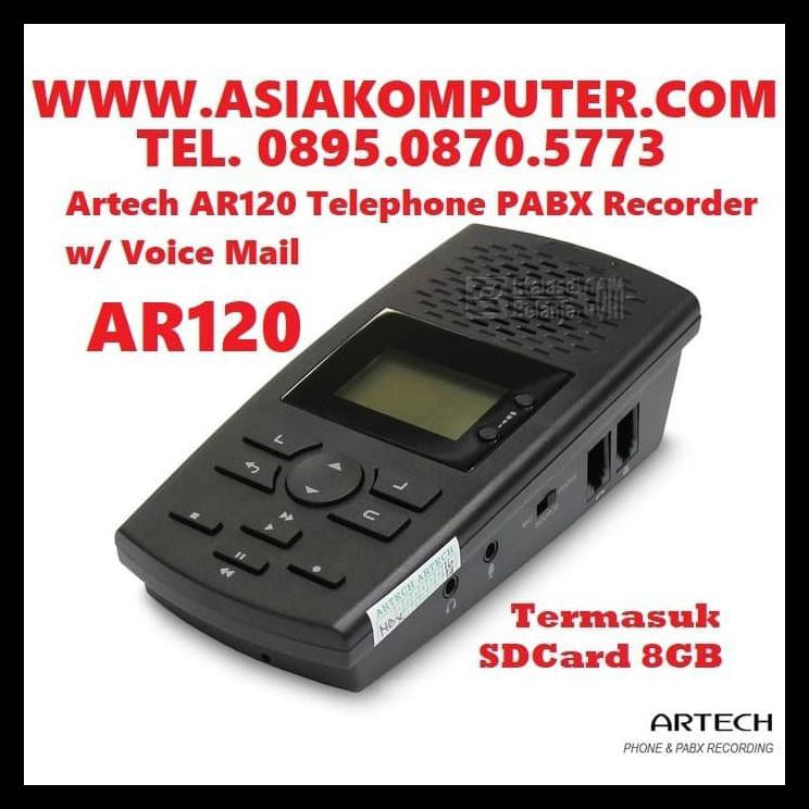 Jual Flash Sale Artech Ar100 Ar120 Perekam Rekam Telepon Pabx Portable ...