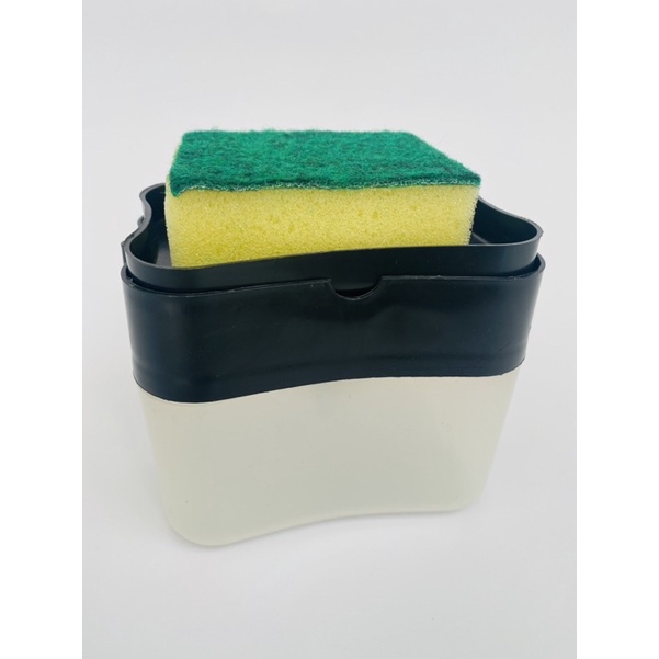 Jual TEMPAT SABUN DAN BUSA SPON CUCI PIRING DISPENSER SABUN 2 IN 1 ...