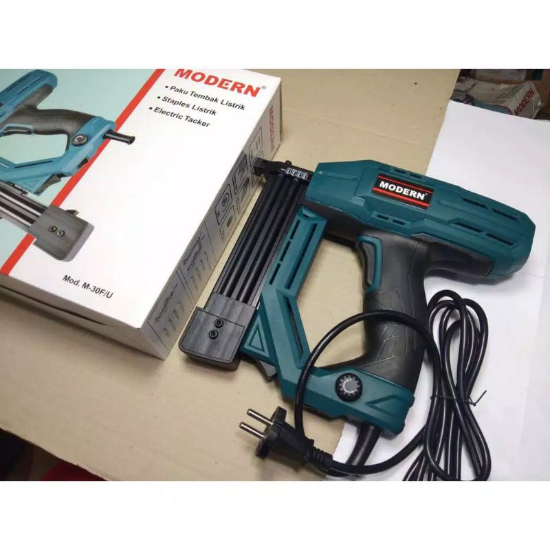 Jual Mesin Paku Tembak Listrik Dual Fungsi Bisa Paku I /U Modern M30F ...