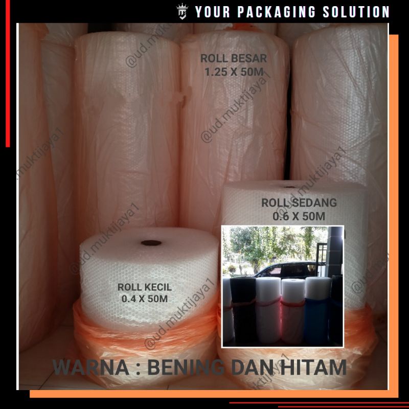 Jual Bubblewrap Berat -+ 2.4KG (Roll Besar 125cm x 50m) • Plastik ...