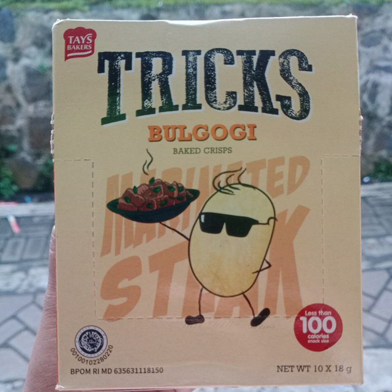 Jual Tricks Biskuit Kentang Potato Baked Chips - Netto 10 pc x 20gr BOX ...