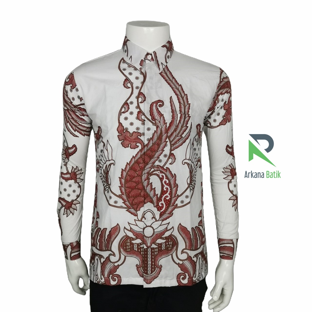 Jual BATIK SLIMFIT Arkana Original RED and BLUE DRAGON Special Premium ...