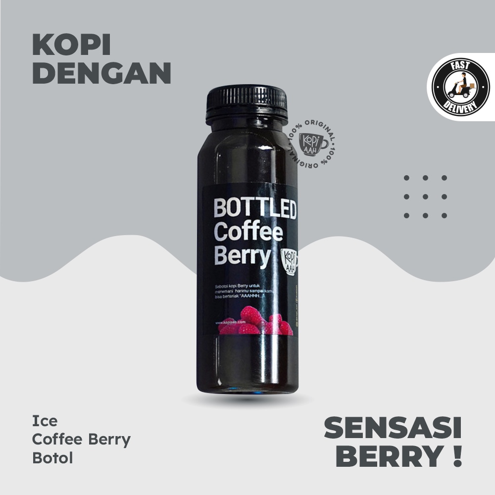 Jual Ice Coffee Berry Botol Minuman Kopi Homemade 250 Ml Citarasa ...