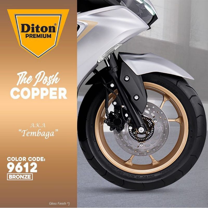Jual DITON PREMIUM 9612 BRONZE COPPER CAT SEMPROT SPRAY PAINT WARNA ...
