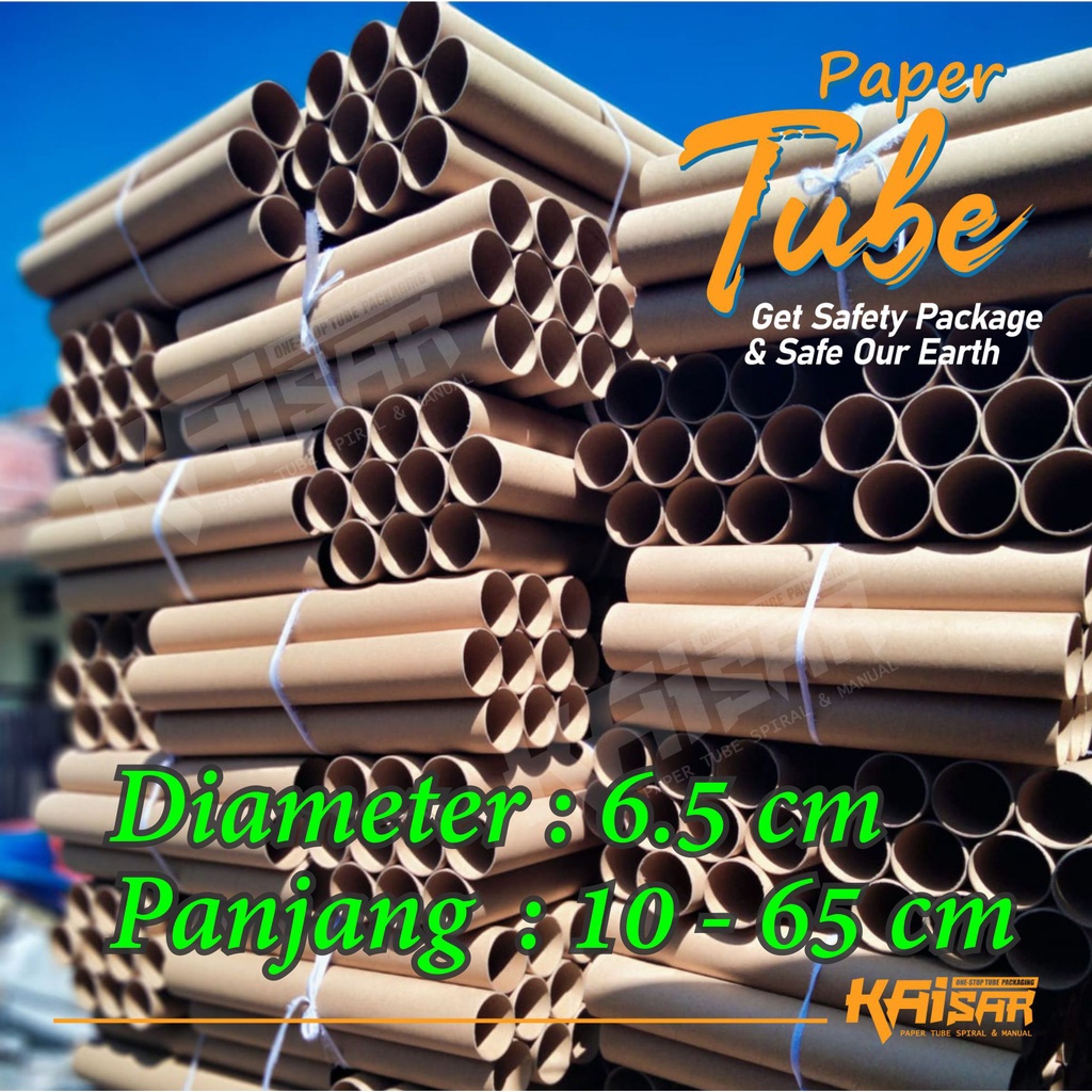 Jual Tabung Kardus / Paper Tube / Selongsong Kertas Untuk Packing Diameter 6.5 cm | Shopee Indonesia