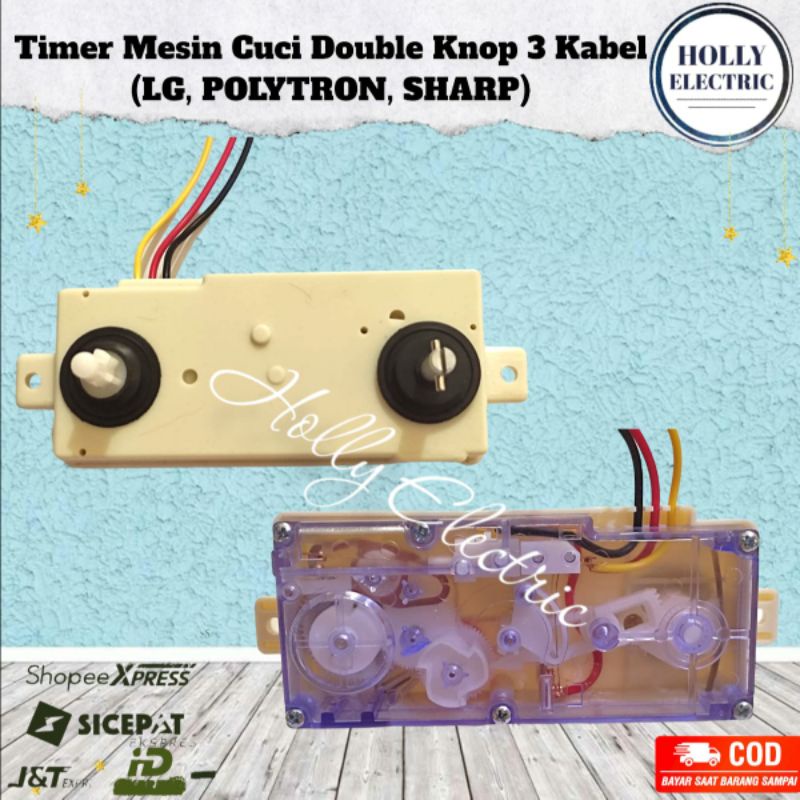 Jual Timer Mesin Cuci Double Knop 3 Kabel (LG, SHARP, POLYTRON) | Shopee Indonesia