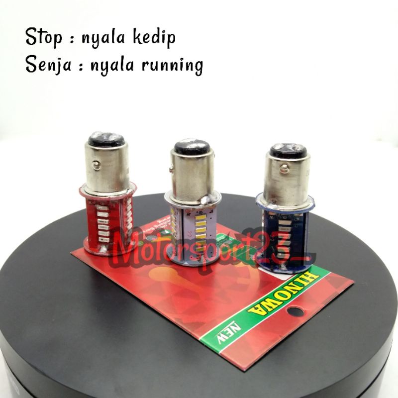 Jual bohlam lampu stop rem led 30 mata running flash lampu stop rem ...