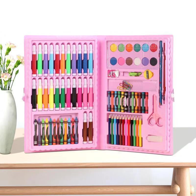 Jual Crayon Set Alat Menggambar Anak Oil Pastel Isi 86pcs Crayon Set ...