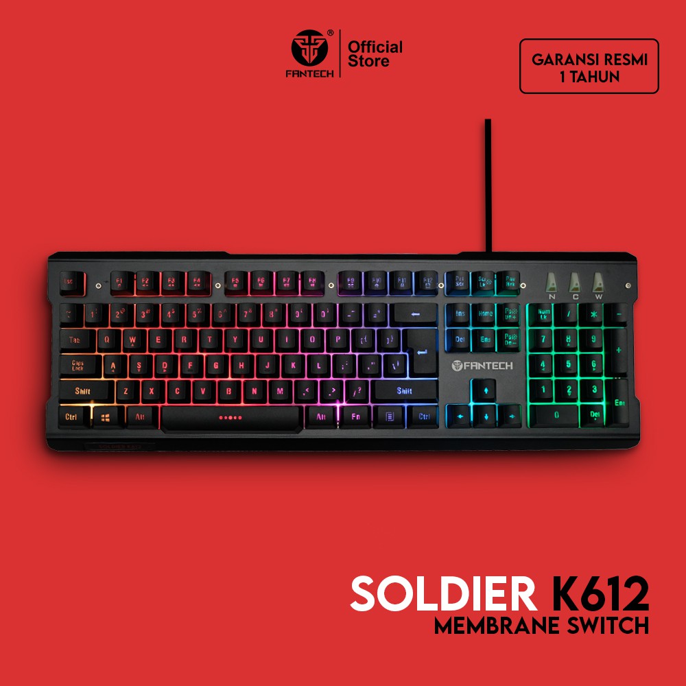 Jual Fantech SOLDIER K612 Keyboard Gaming Membrane | Shopee Indonesia