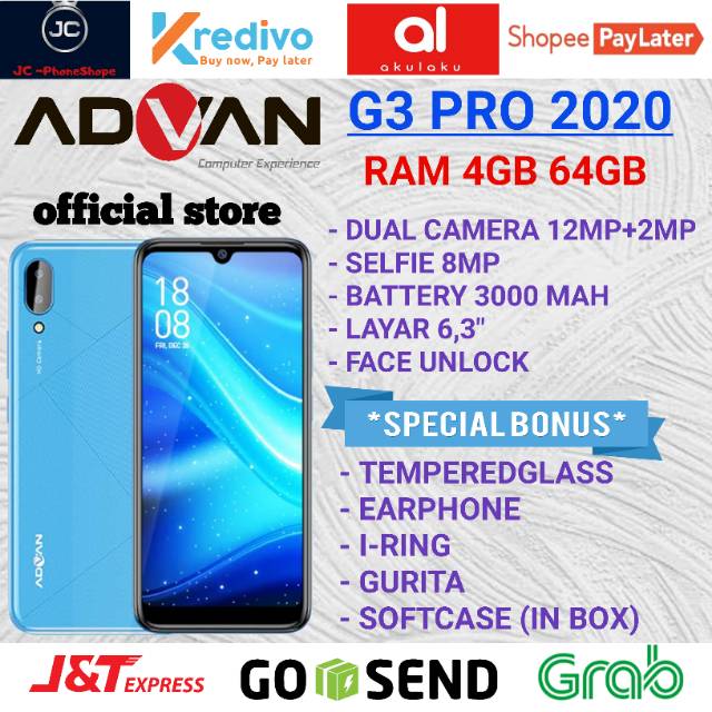 Jual ADVAN G3 PRO RAM 4GB 64GB RESMI - BONUS | Shopee Indonesia