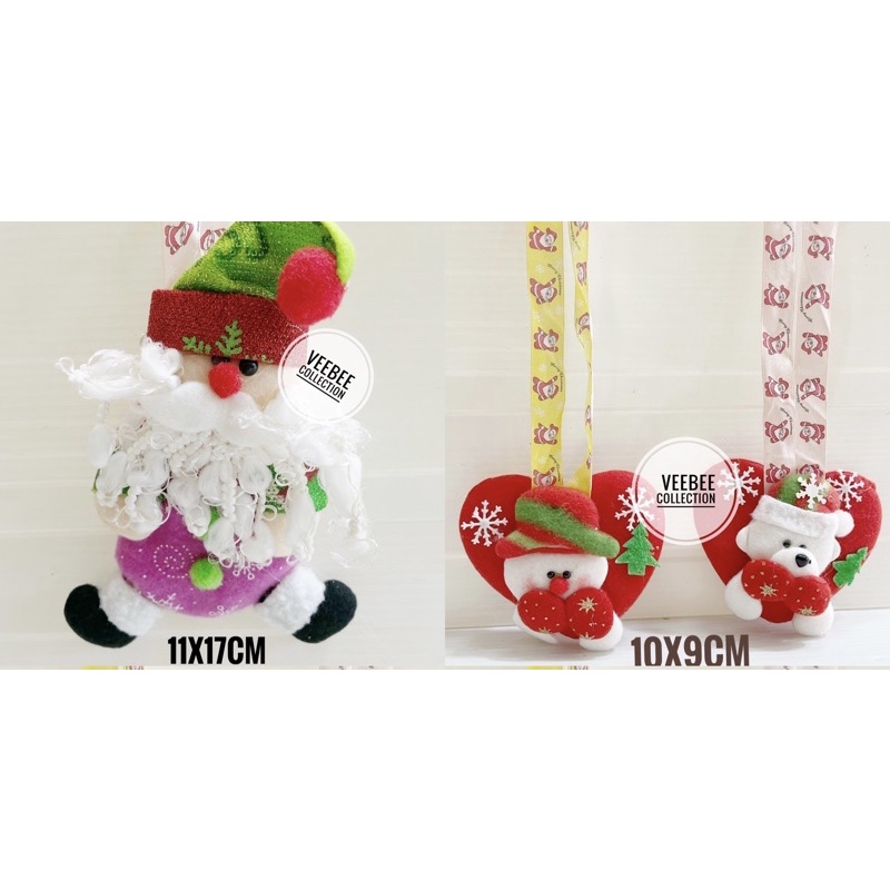 Jual Hiasan natal boneka santa snowman/ kalung boneka natal/aksesoris ...