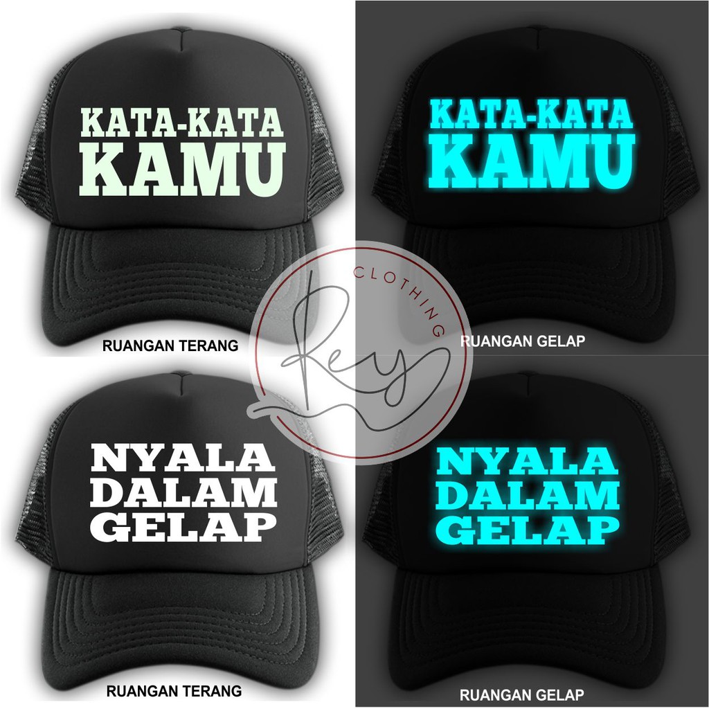 Jual KAOS CUSTOM SABLON GLOW IN THE DARK NYALA BIRU - COTTON COMBED 30S ...