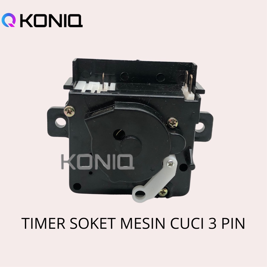 Jual TIMER SOKET MESIN CUCI PENCUCI SHARP 3 PIN - TIMER WASH SOCKET 3 ...