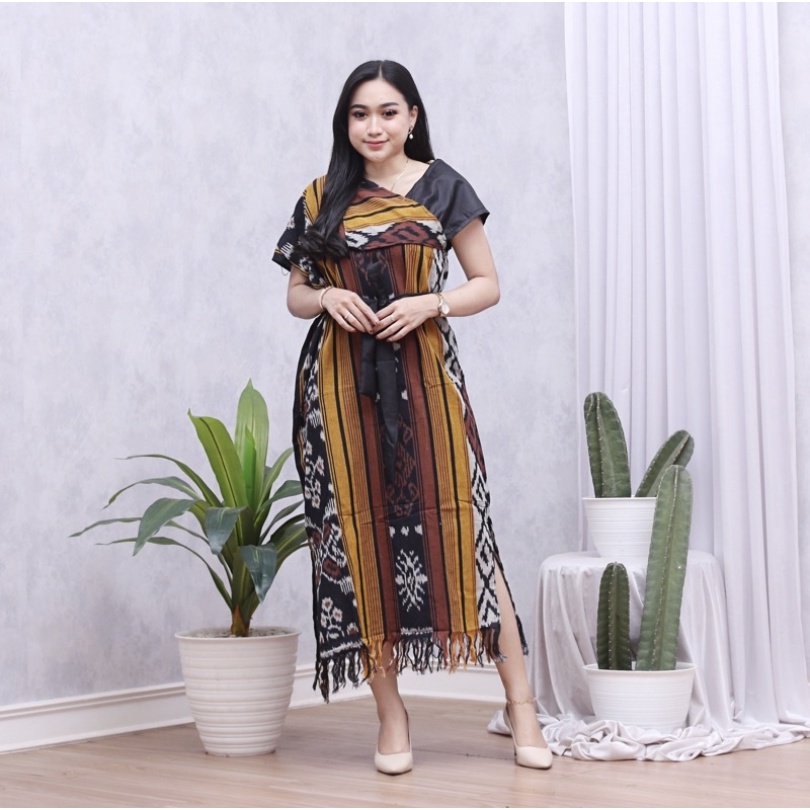 Jual AURORA DRESS TENUN JEPARA TORAJA LOMBOK PAPUA DRESS KONDANGAN GRANITO | Shopee Indonesia