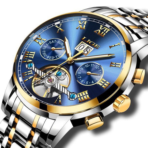 Jual PROMO Jam Tangan Pria LIGE Multifunctional Automatic Mechanical ...