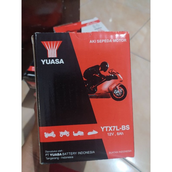 Jual AKI SEPEDA MOTOR YUASA YTX7L-BS | Shopee Indonesia