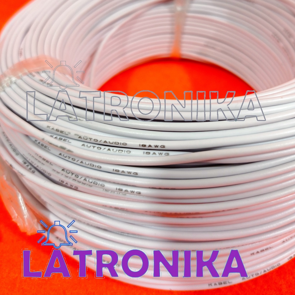 Jual Kabel AWG18 Silver Tinned Cu Tembaga Mudah Disolder Per Meter 18AWG Cable AWG 18 AWG Per M ...