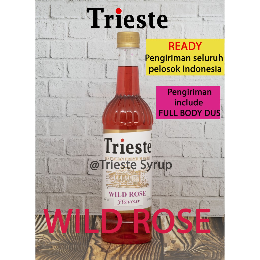 Jual TRIESTE SYRUP rasa WILD ROSE | Shopee Indonesia
