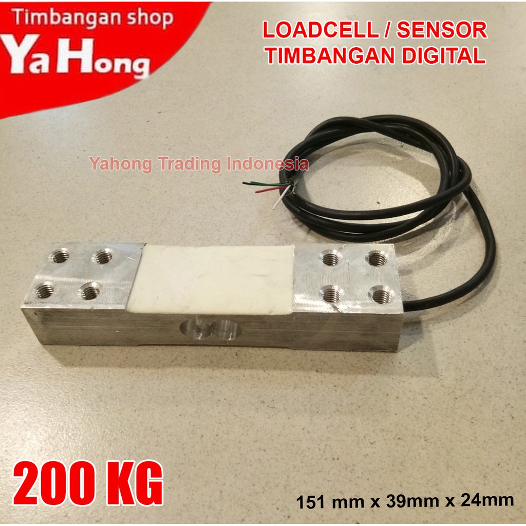 Jual Load Cell Sensor Berat Timbangan Digital Loadcell 200kg | Shopee ...