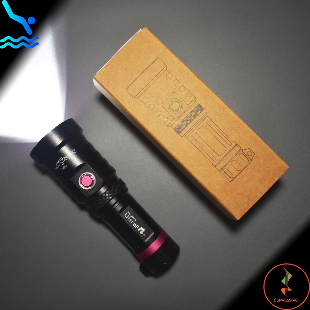 Jual Senter LED Selam Ultrafire XHP 70 Cree Compact baterai 26650 ...