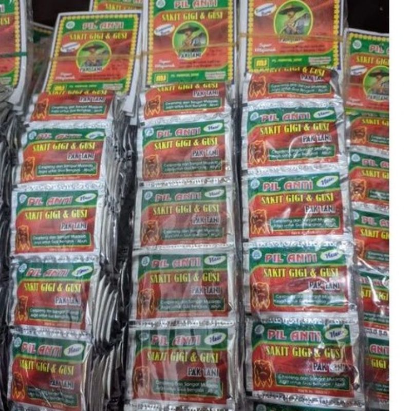 Jual grosir pil sakit gigi pak tani,satu slop(5renceng) | Shopee Indonesia