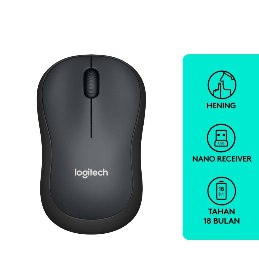 Jual Gramedia Bali - LOGITECH M221 SILENT WIRELESS MOUSE - CHARCOAL ...