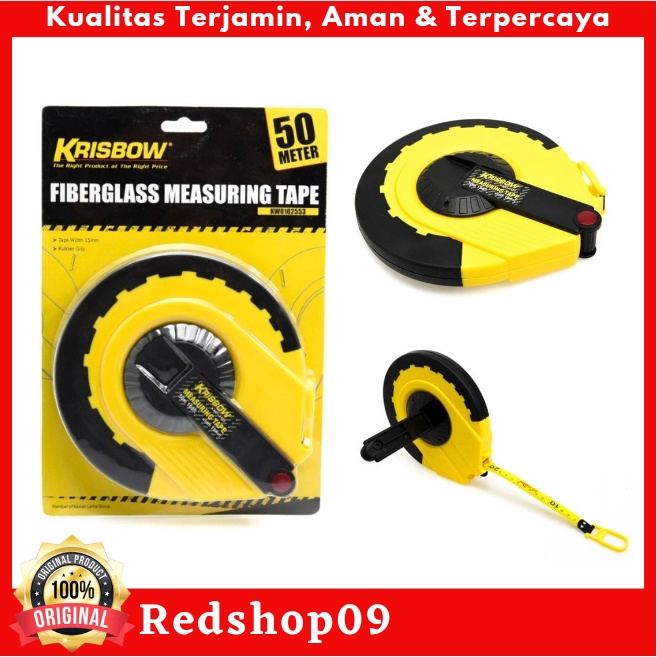 Jual KRISBOW METERAN FIBERGLASS 50 METER/30MTR/20 MTR | Shopee Indonesia