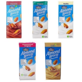Jual Susu Almond Milk Breeze Blue Diamond Original Vanilla Chocolate Latte Unsweetened 180ml ...