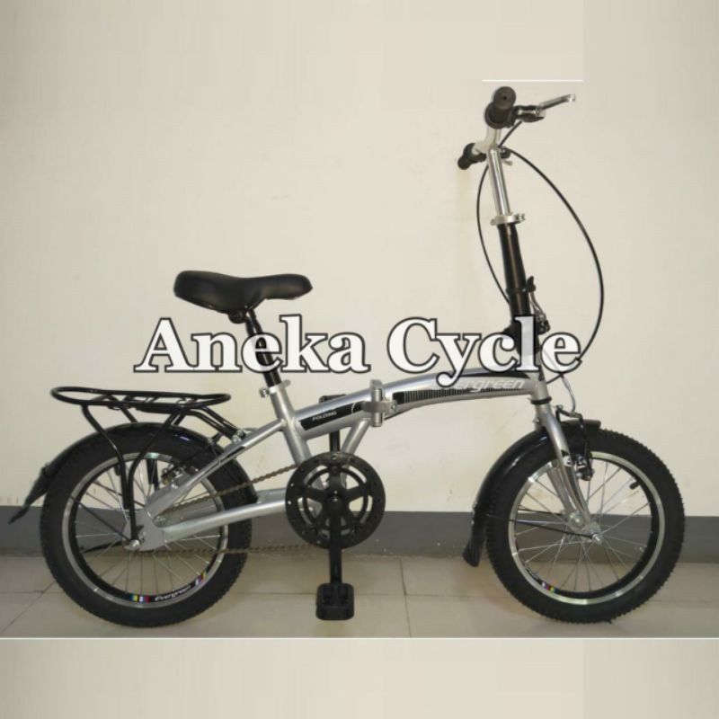 Jual sepeda lipat evergreen 16 20 7 speed discbrake gigi murah folding ...