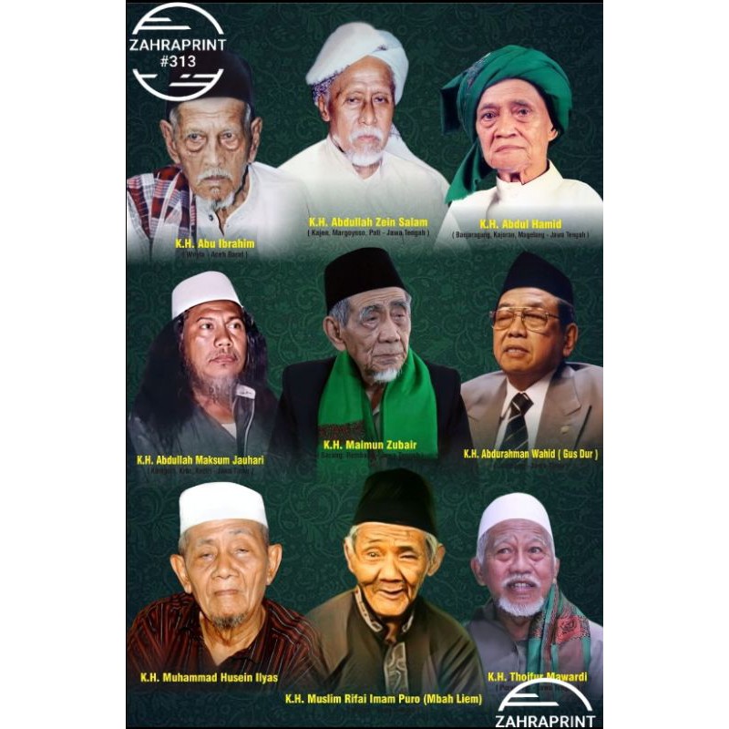 Jual Poster Ajengan Photo Foto Kumpulan Kyai Sesepuh Indonesia ...