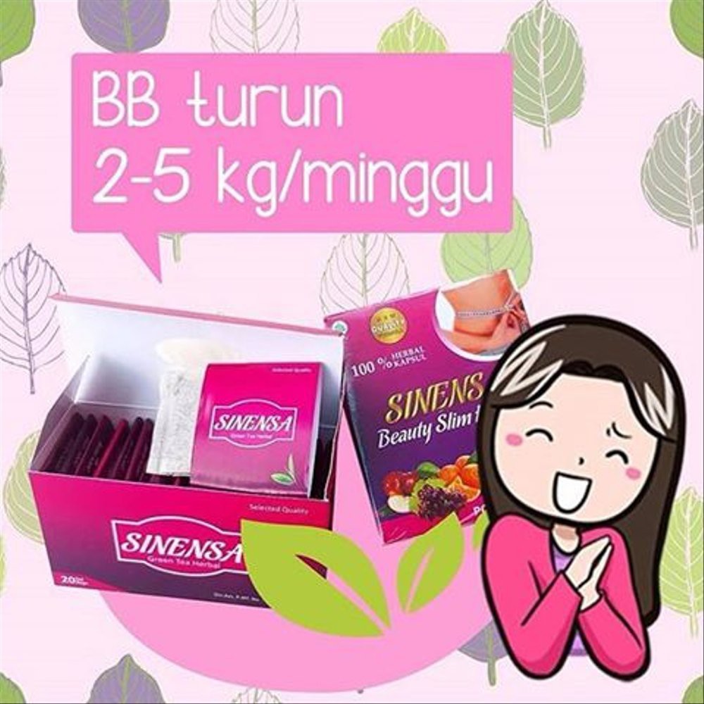 Jual PAKET Sinensa Beauty Slim Herbal Dan Green Tea | Shopee Indonesia