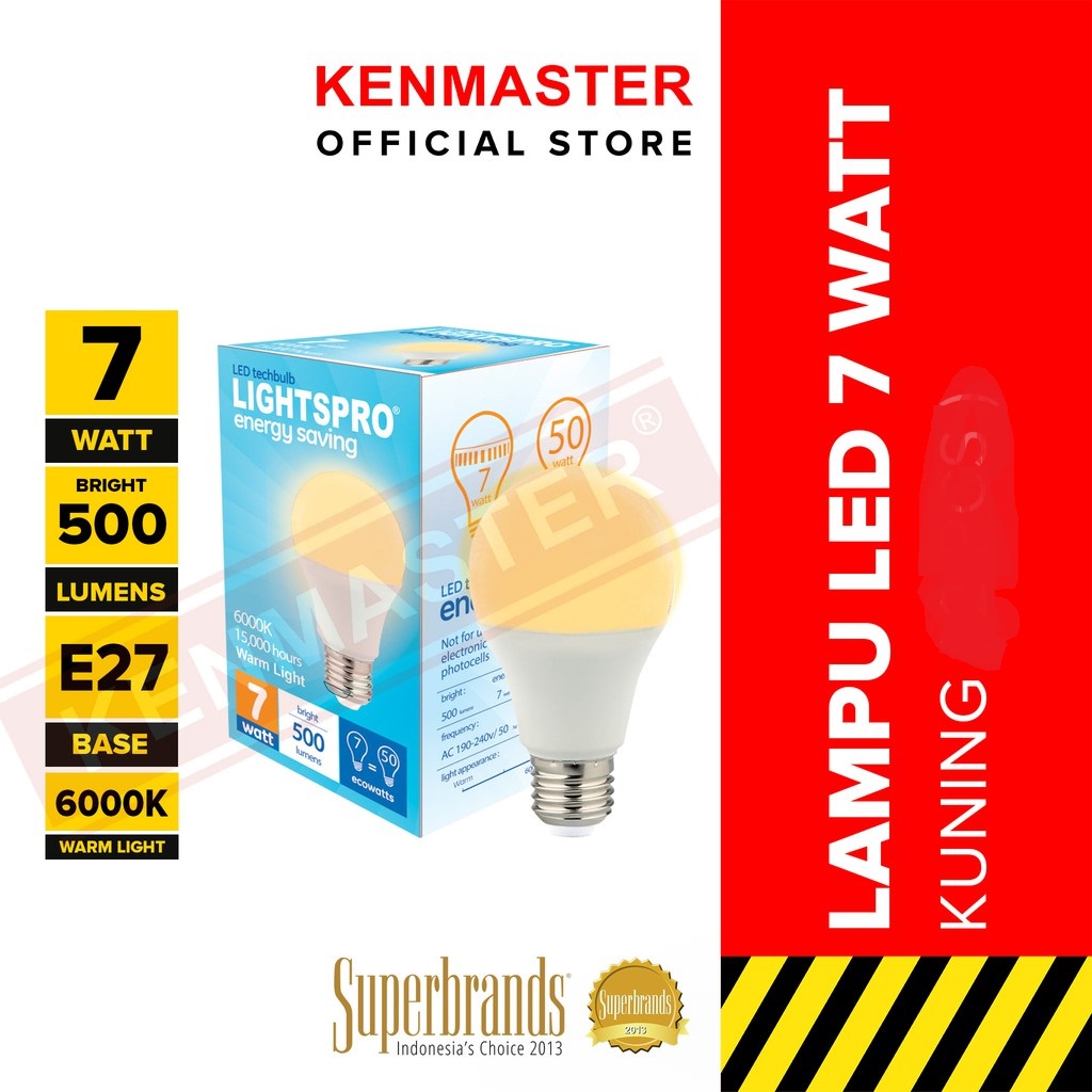 Jual Lightspro Lampu LED 7Watt Kuning - 1 PCS | Shopee Indonesia