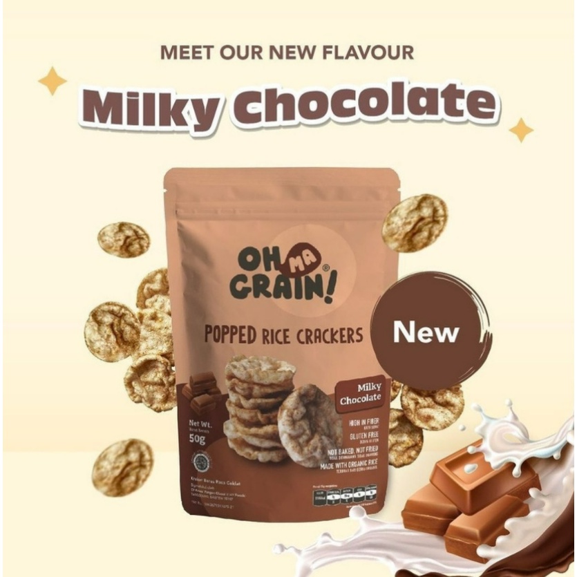 Jual Oh Ma Grain OHMAGRAIN Keripik Beras Organic Popped Rice Crackers ...
