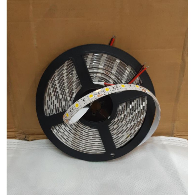 Jual LAMPU LED STRIP JELLY 5050 MATA BESAR WARM WHITE 12V IP44 OUTDOOR ...
