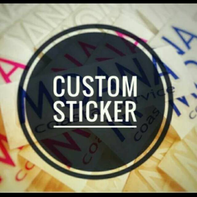 Jual STICKER CUSTOM DECAL PRINT DAN CUTTING | Shopee Indonesia