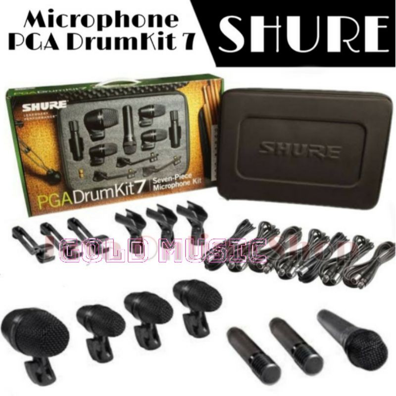 Jual Mic Drum Shure PGA 7 KIT mic shure drum PGA 7KIT Murah | Shopee ...