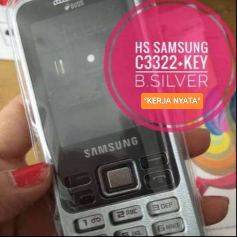 Jual Casing Housing Samsung Lakota C3322 / C3322i Fullset | Shopee ...