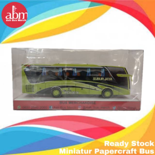 Jual Miniatur Papercraft Bus "Subur Jaya" | Shopee Indonesia