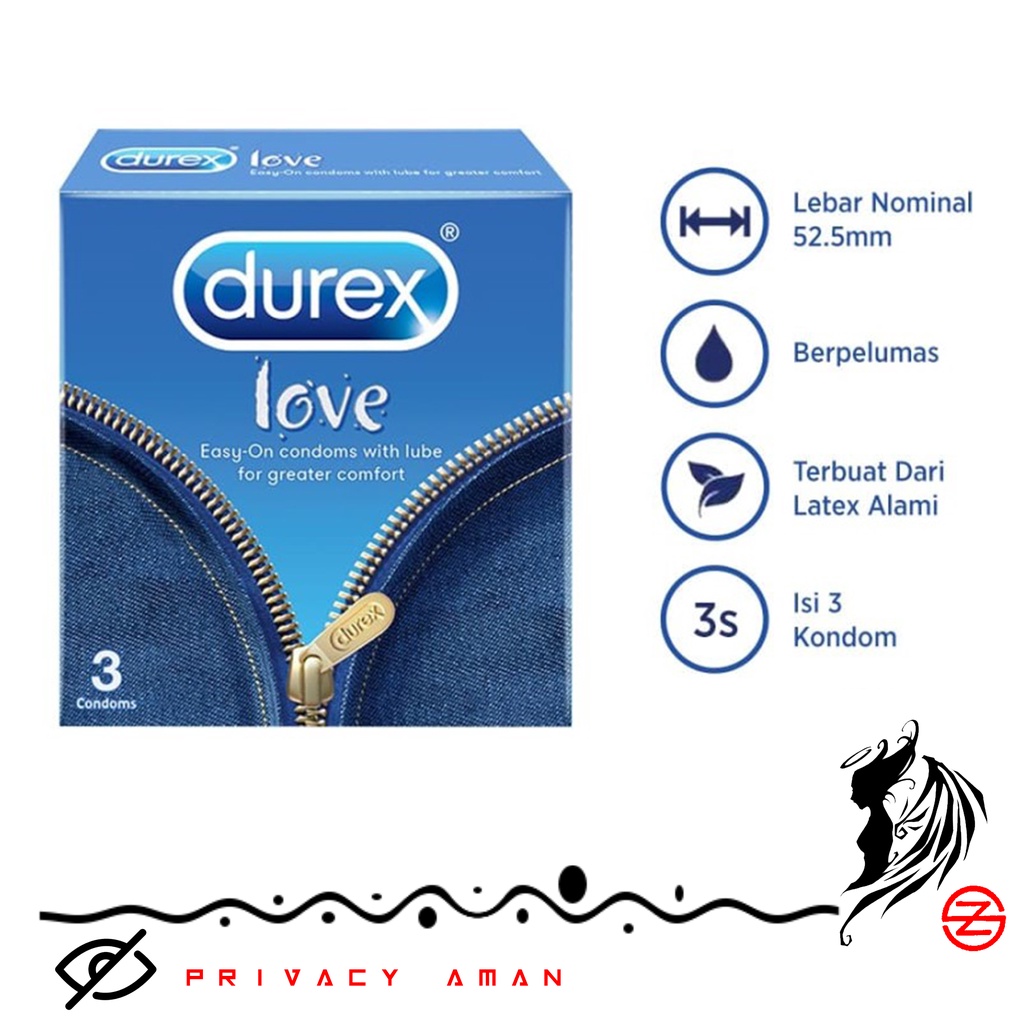 Jual KONDOM DUREX LOVE JEANS - 3pcs | Shopee Indonesia