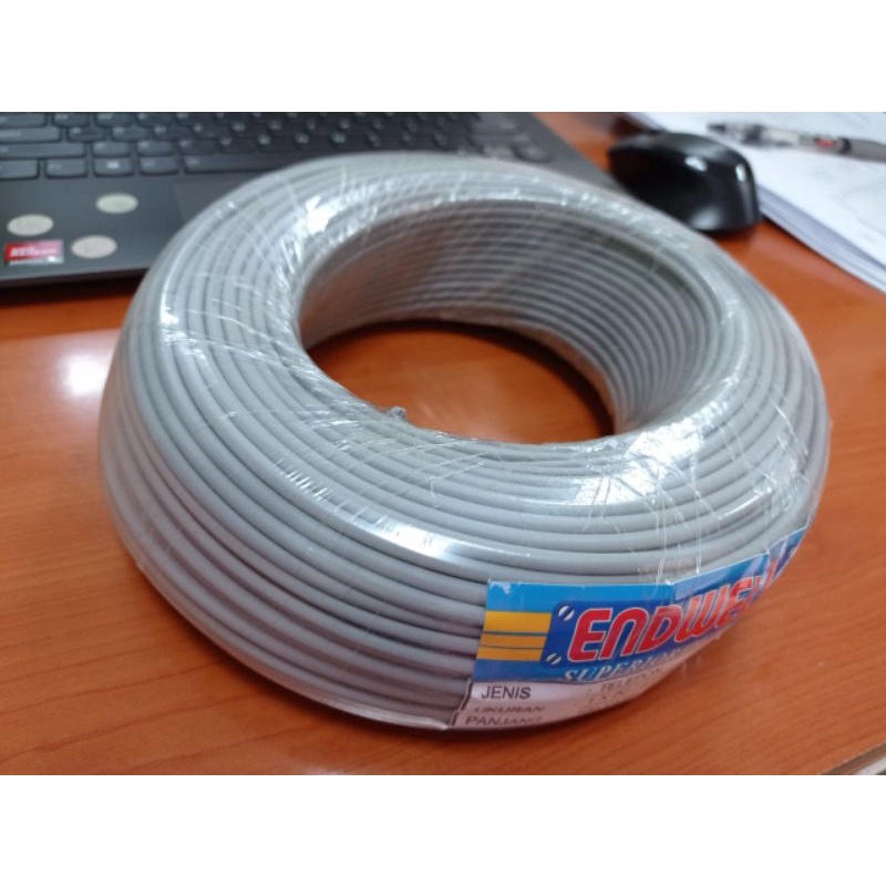 Jual kabel telepon isi 2/kabel telepon 2x0,6mm/kabel telepon endwell ...