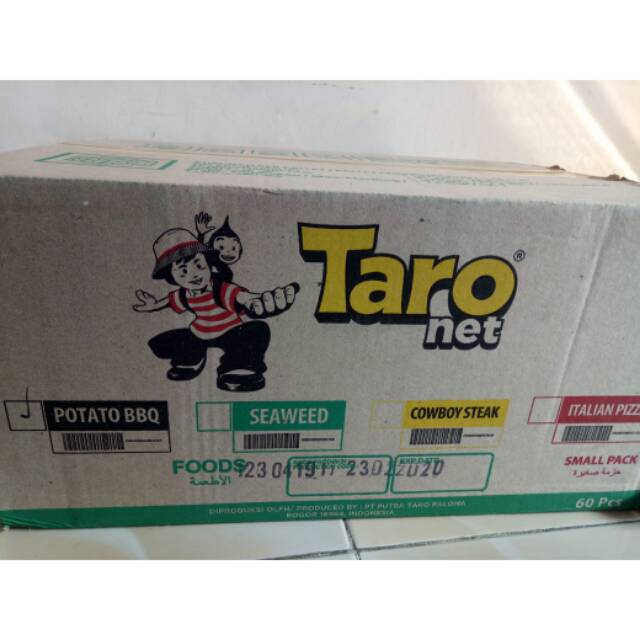 Jual Chiki Taro net 1 karton isi 60pcs (9g) | Shopee Indonesia