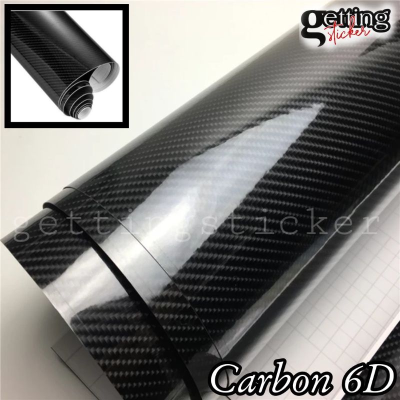 Jual stiker skotlet carbon 6d glosy sticker scotlite karbon kilat bahan ...