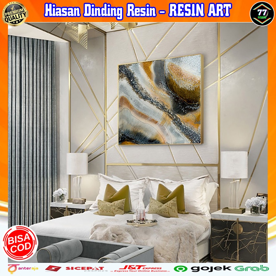 Jual Resin Hiasan Lukisan Dinding Dekorasi Kamar Tidur Ruang Tamu Makan ...