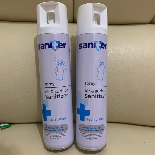 Jual Saniter 200ml Air Spray Disinfectant Sanitizer Disinfektan Spray ...